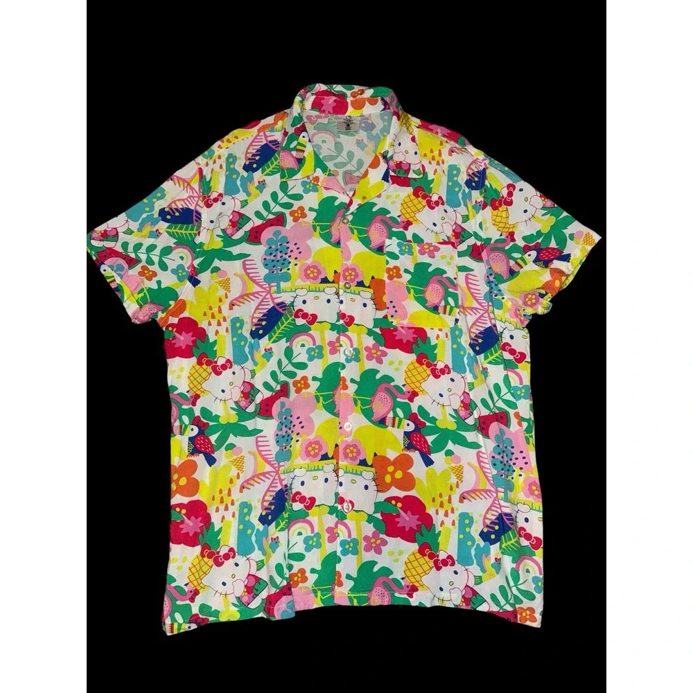 Hello Kitty by Sanrio | Shirts | Sanrio Hello Kitty Button Up Shirt ...